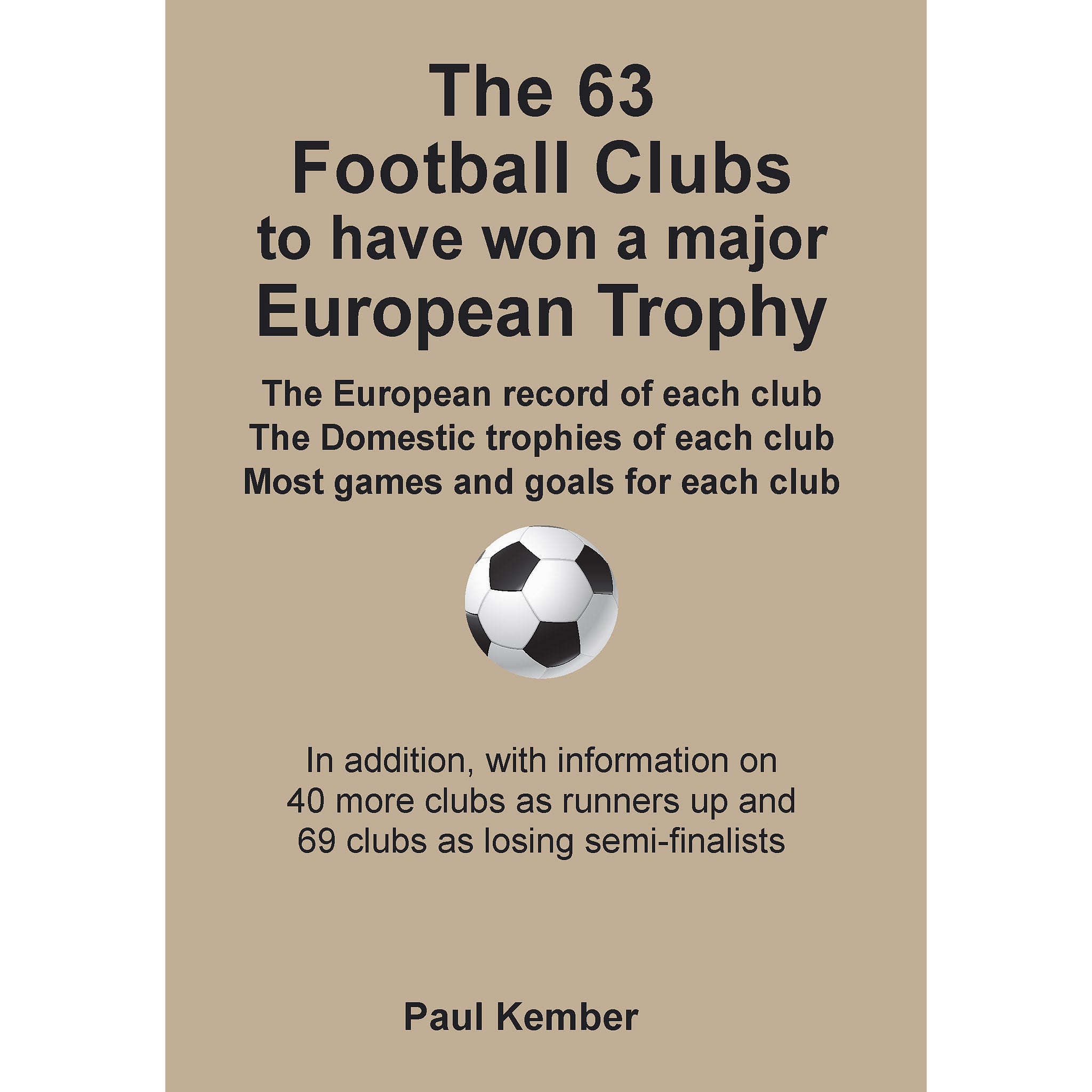 The 63 Football Clubs to have won a major European Trophy | Soccer ...