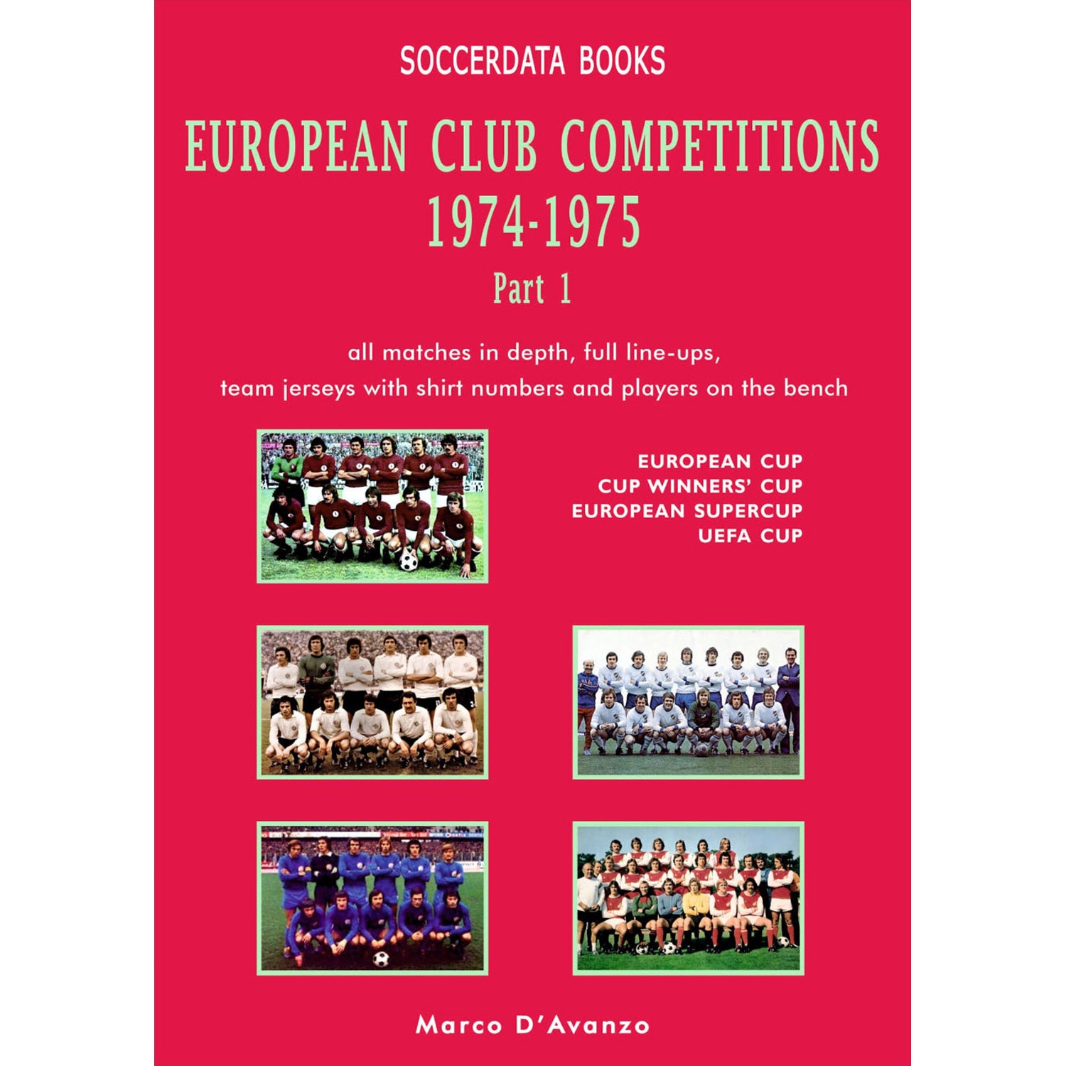 European Club Competitions 1974-1975 – Part 1 | Soccer Books Limited